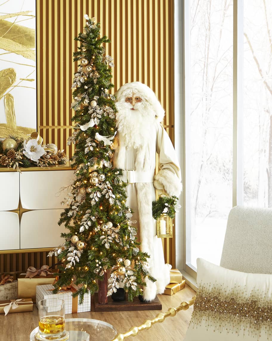 Ditz Designs By The Hen House Golden Christmas Santa - 57" | Neiman Marcus