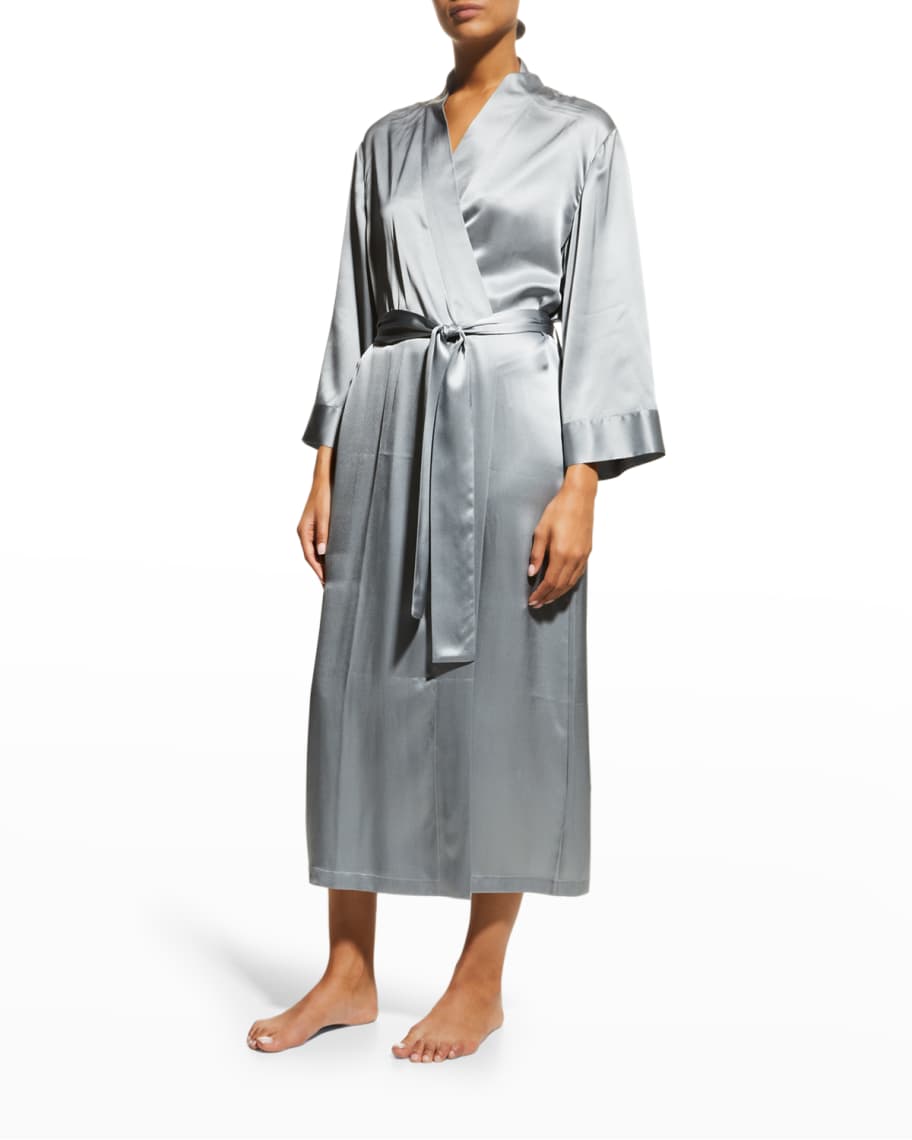 Neiman Marcus Long Silk Robe | Neiman Marcus