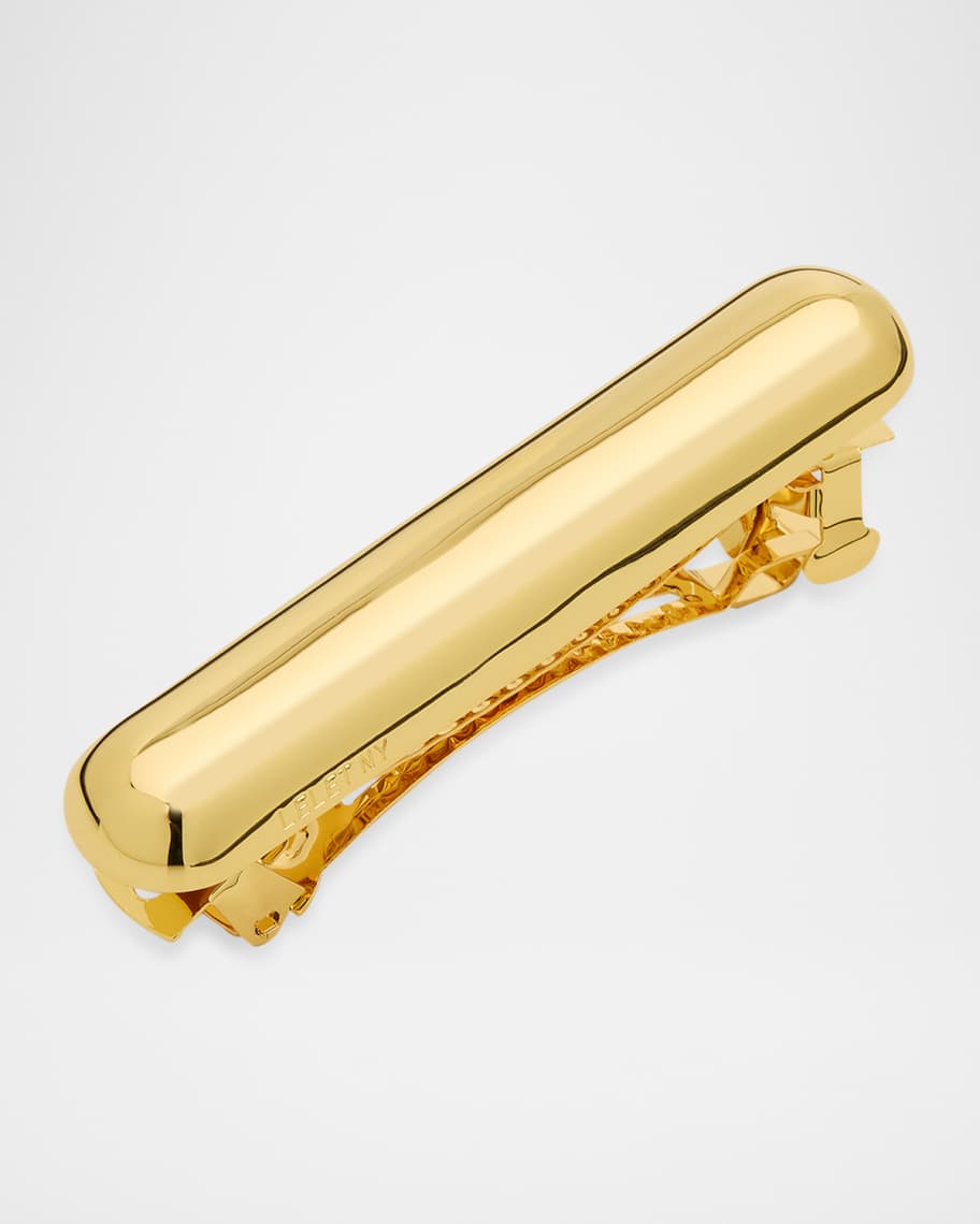 Lelet Ny Glossy Bar Brass Barrette | Neiman Marcus
