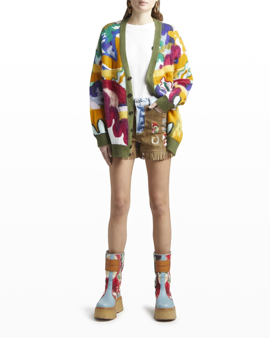 Dsquared2 Abstract Textured Knit Cardigan | Neiman Marcus