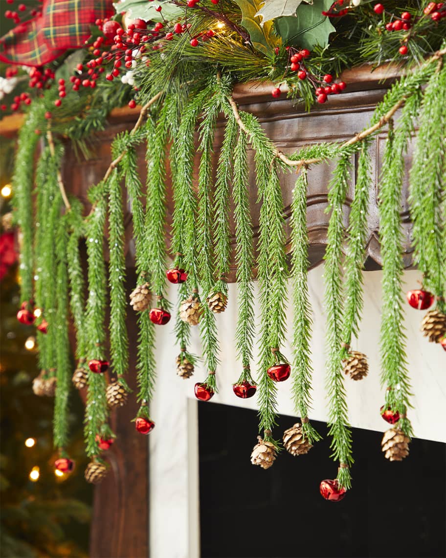Mark Roberts Hanging Tinsel Ball Garland | Neiman Marcus