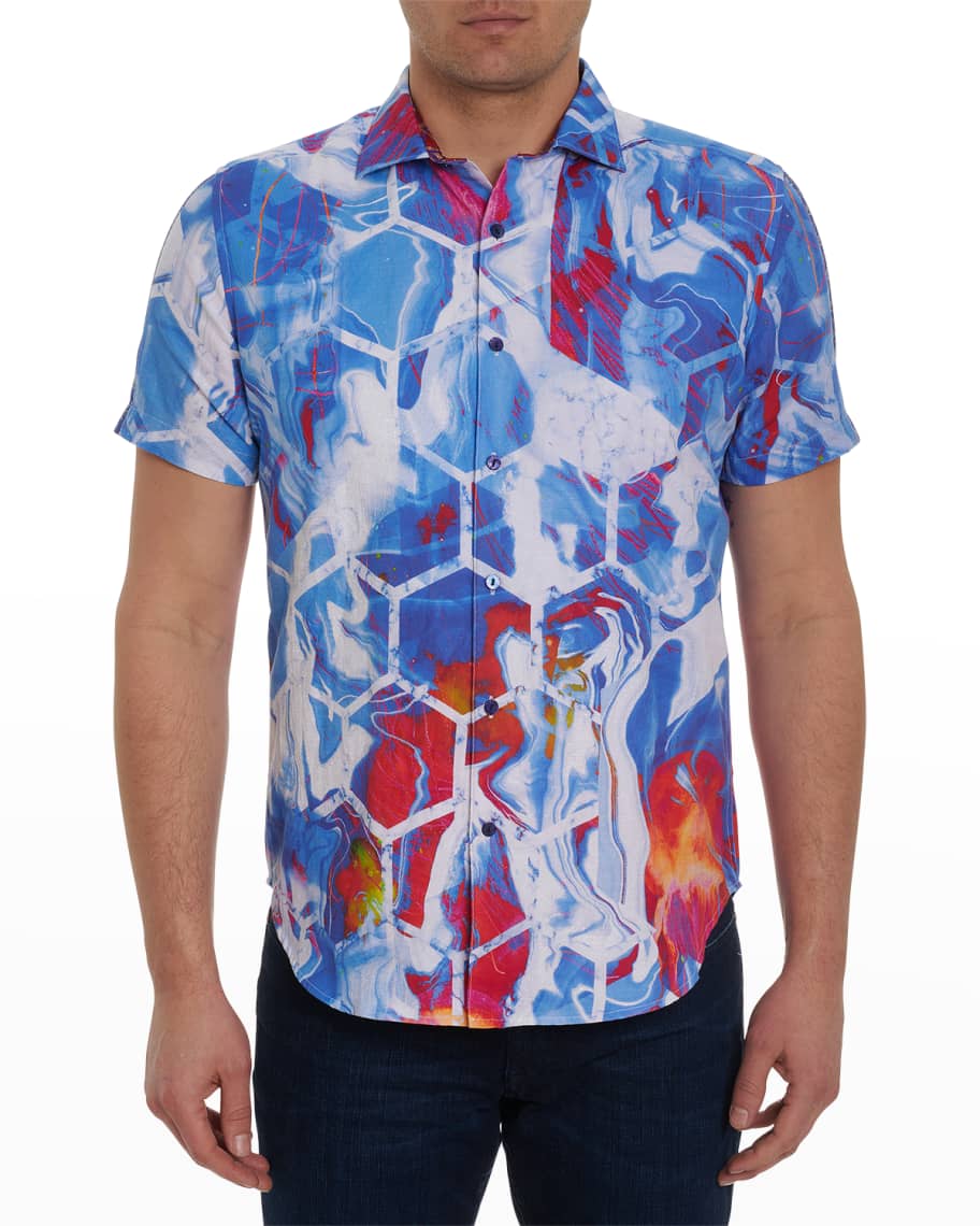 Robert Graham Men's Seibels Cove Graphic Sport Shirt | Neiman Marcus