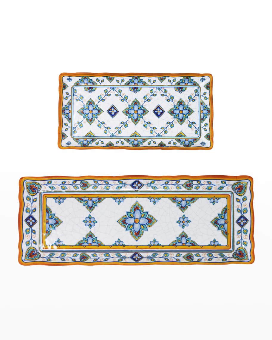 Le Cadeaux Siena Biscuit Tray And Baguette Tray Serving Set | Neiman Marcus