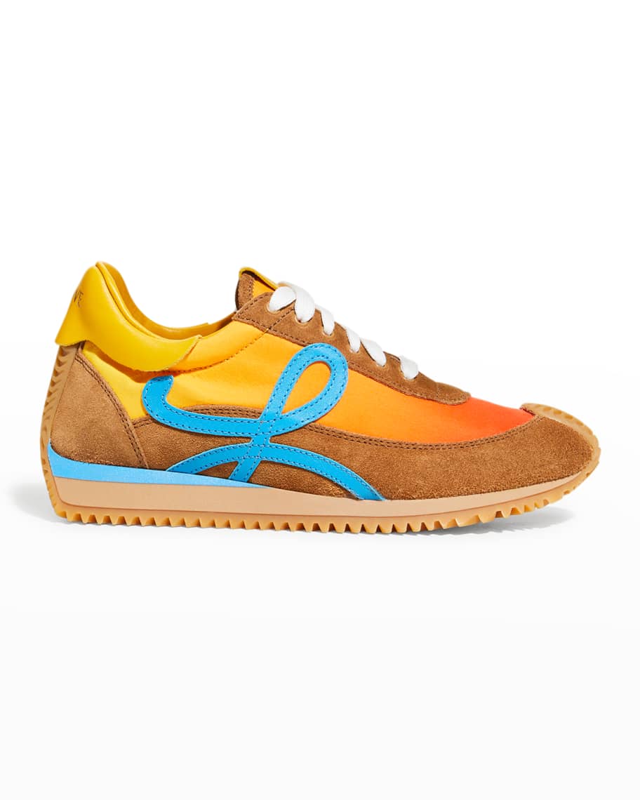 Loewe Flow Colorblock Retro Runner Sneakers | Neiman Marcus