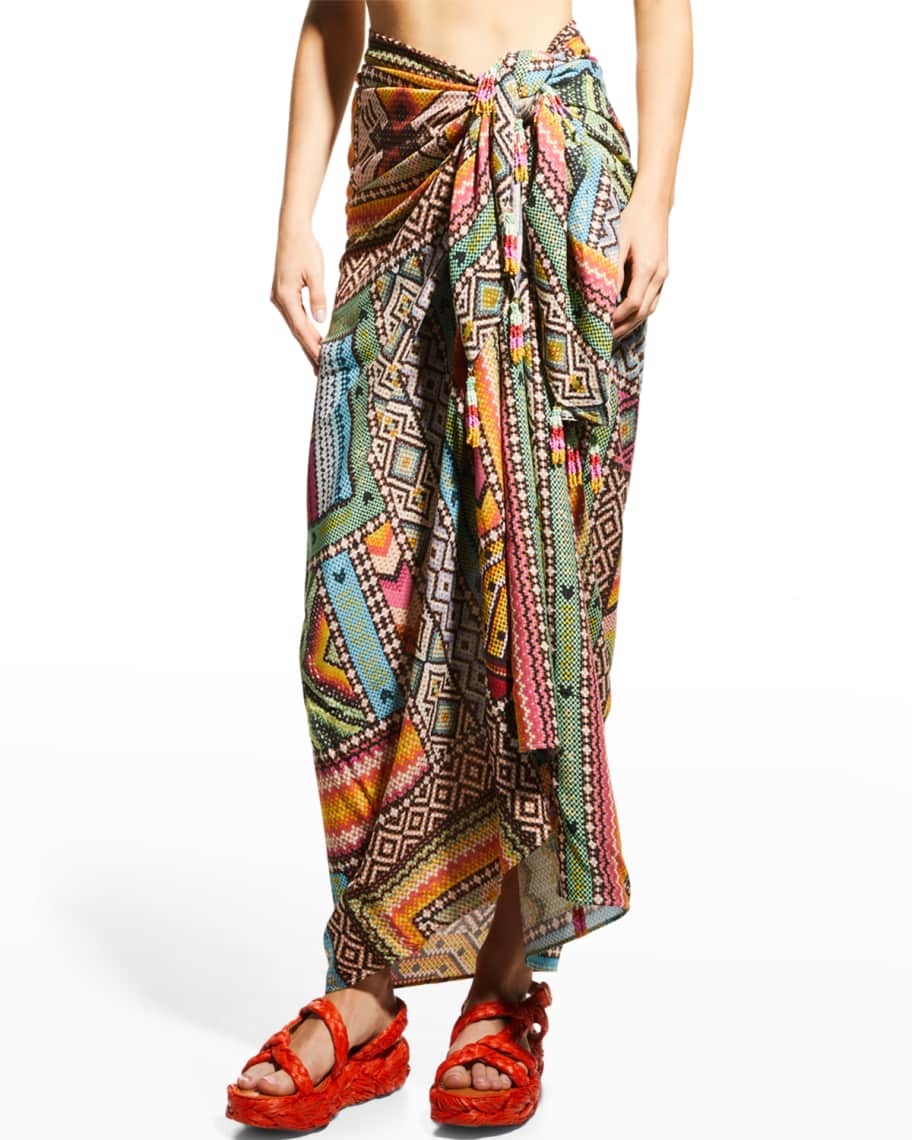Farm Rio Banana Scarves Sarong Coverup | Neiman Marcus