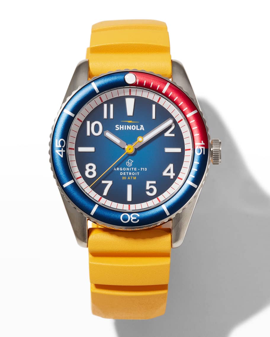 Shinola Men's The Duck Stainless Steel Rubber Surf Watch, 42mm | Neiman ...