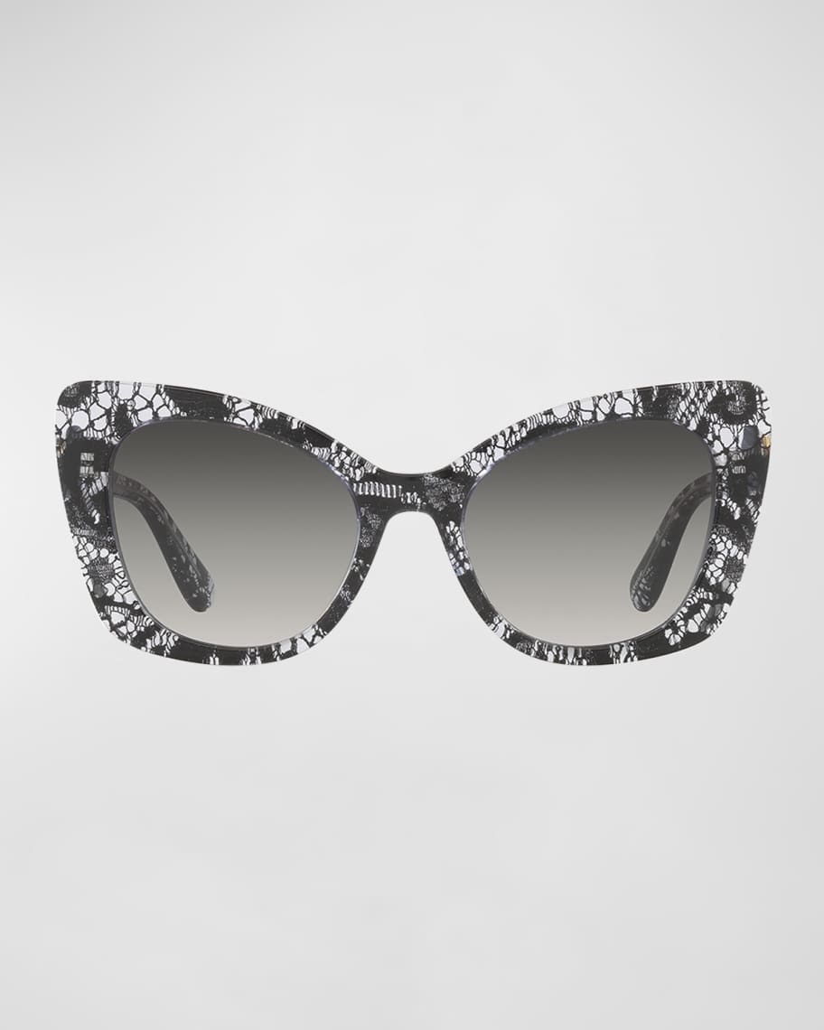 Dolce&Gabbana DG Logo Metal Cat-Eye Sunglasses | Neiman Marcus