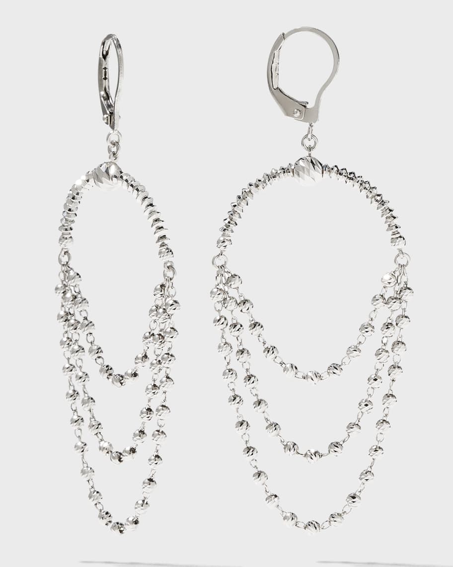 Platinum Born Platinum Saturn Earrings | Neiman Marcus
