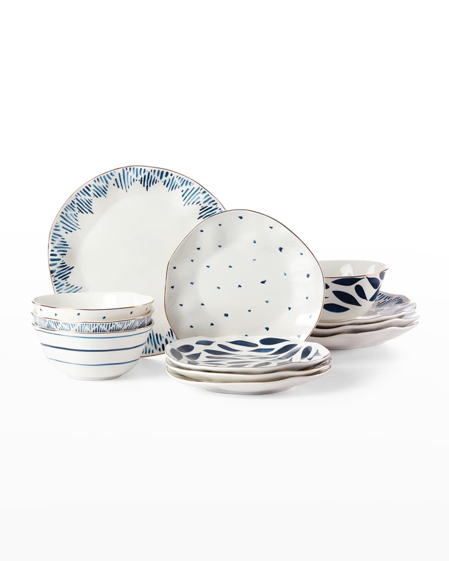 Lenox Blue Bay 12-Piece Dinnerware Set | Neiman Marcus