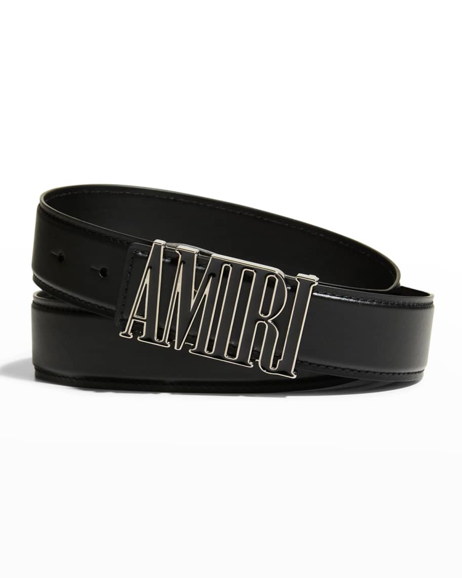 Amiri Men's Core Logo Leather Belt | Neiman Marcus