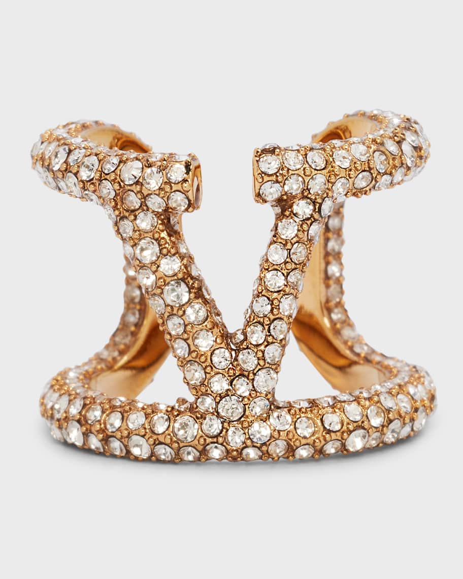 Valentino Garavani Signature V-Logo Ring | Neiman Marcus