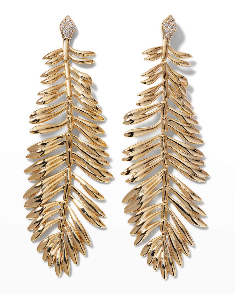 FALLON Liquid Feather Earrings | Neiman Marcus