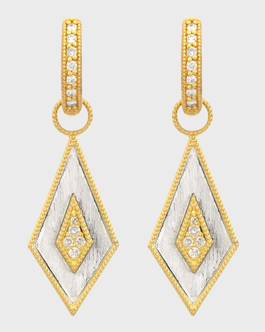 Jude Frances Mixed Metal Kite Earring Charms with Diamonds | Neiman Marcus