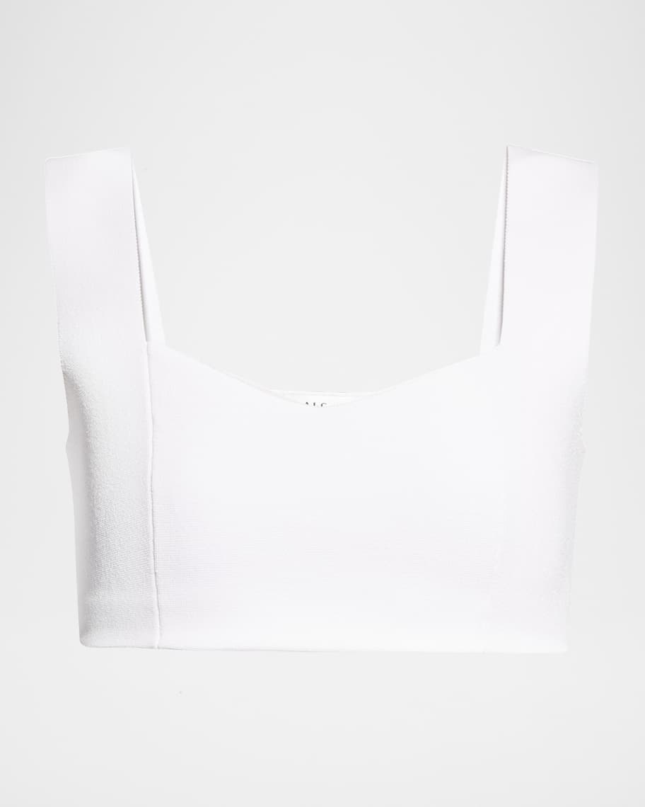 A.L.C. Jordana Seamed Cropped Bra Top | Neiman Marcus