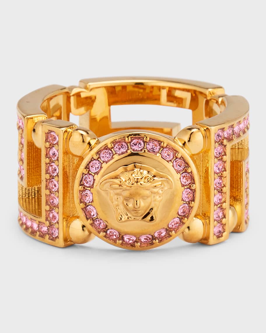 Versace Crystal Medusa Ring | Neiman Marcus