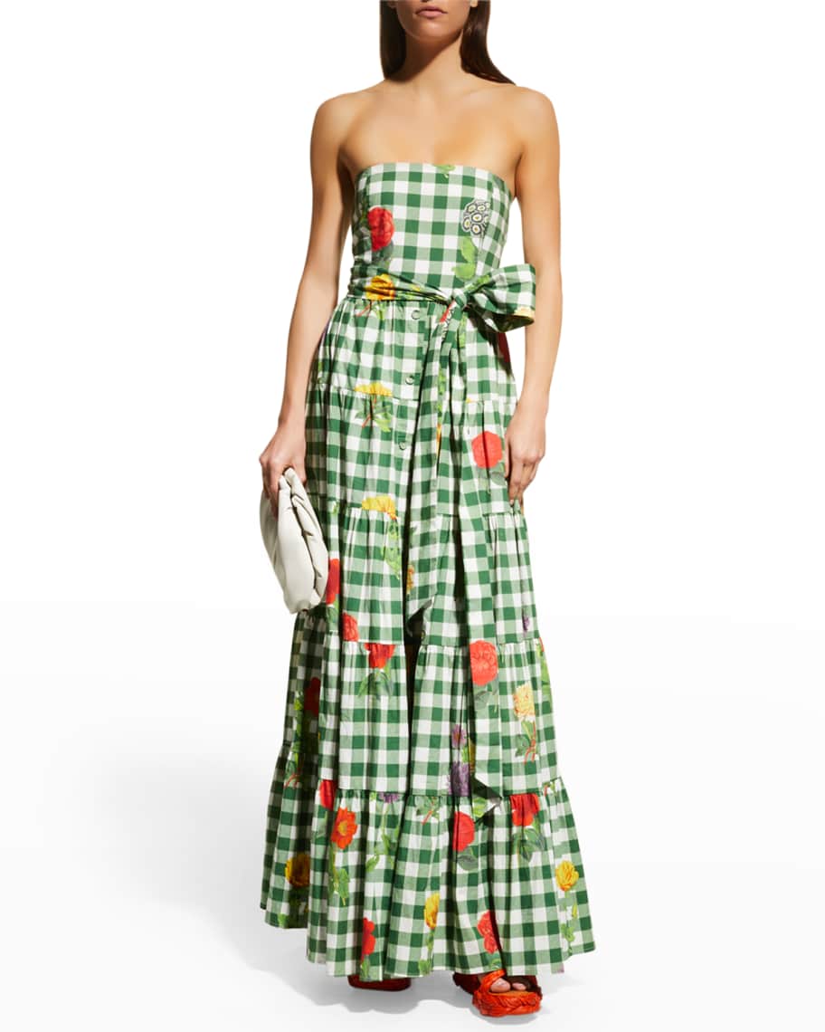 Cara Cara Regina Floral Tiered Maxi Dress | Neiman Marcus
