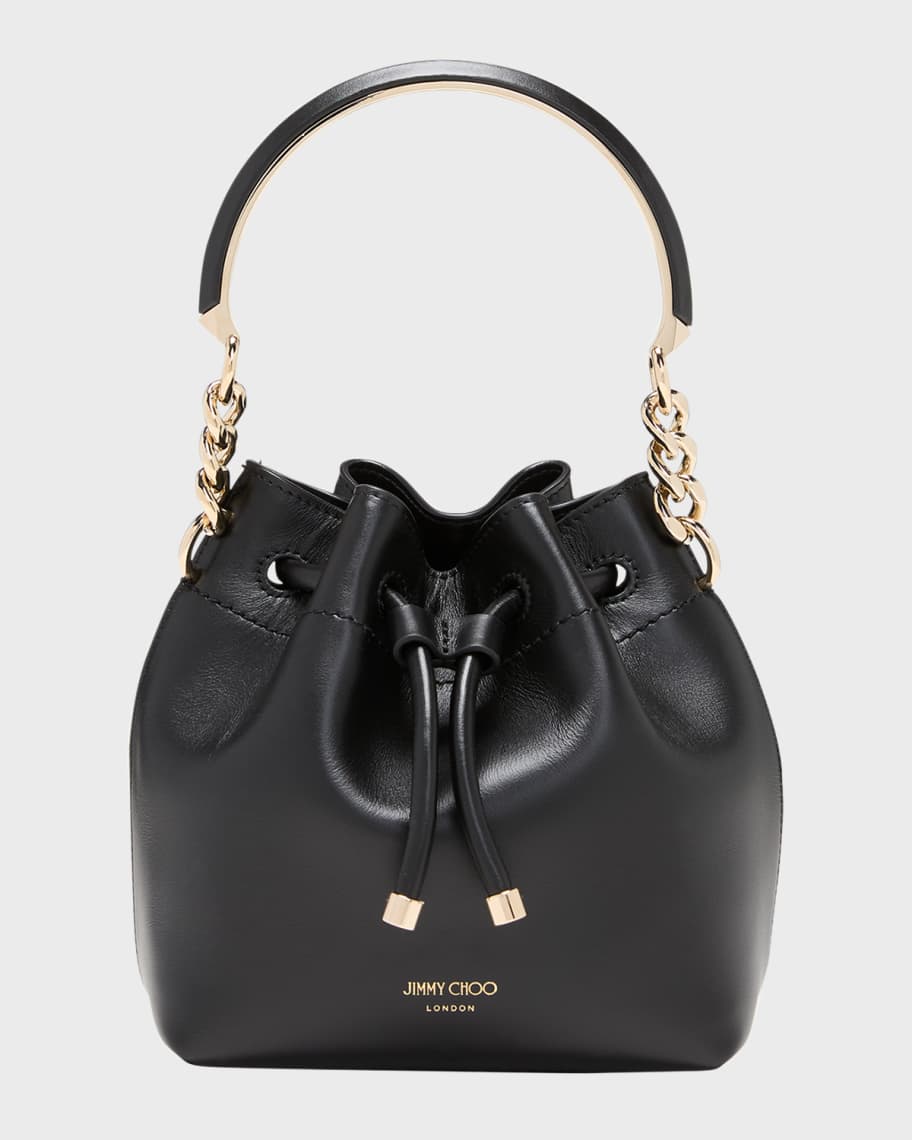 Jimmy Choo Bon Bon Bucket/s Soft Shiny Calf Leather | Neiman Marcus