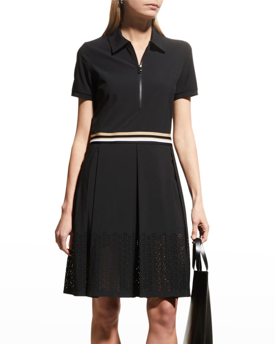 Bogner Jankia Zip-Up Cutout Dress | Neiman Marcus