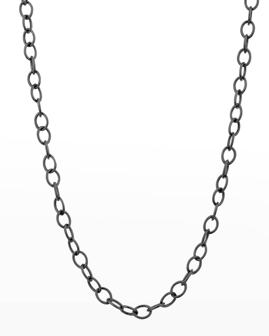 Syna Oxidized Sterling Silver Chain, 34"L | Neiman Marcus