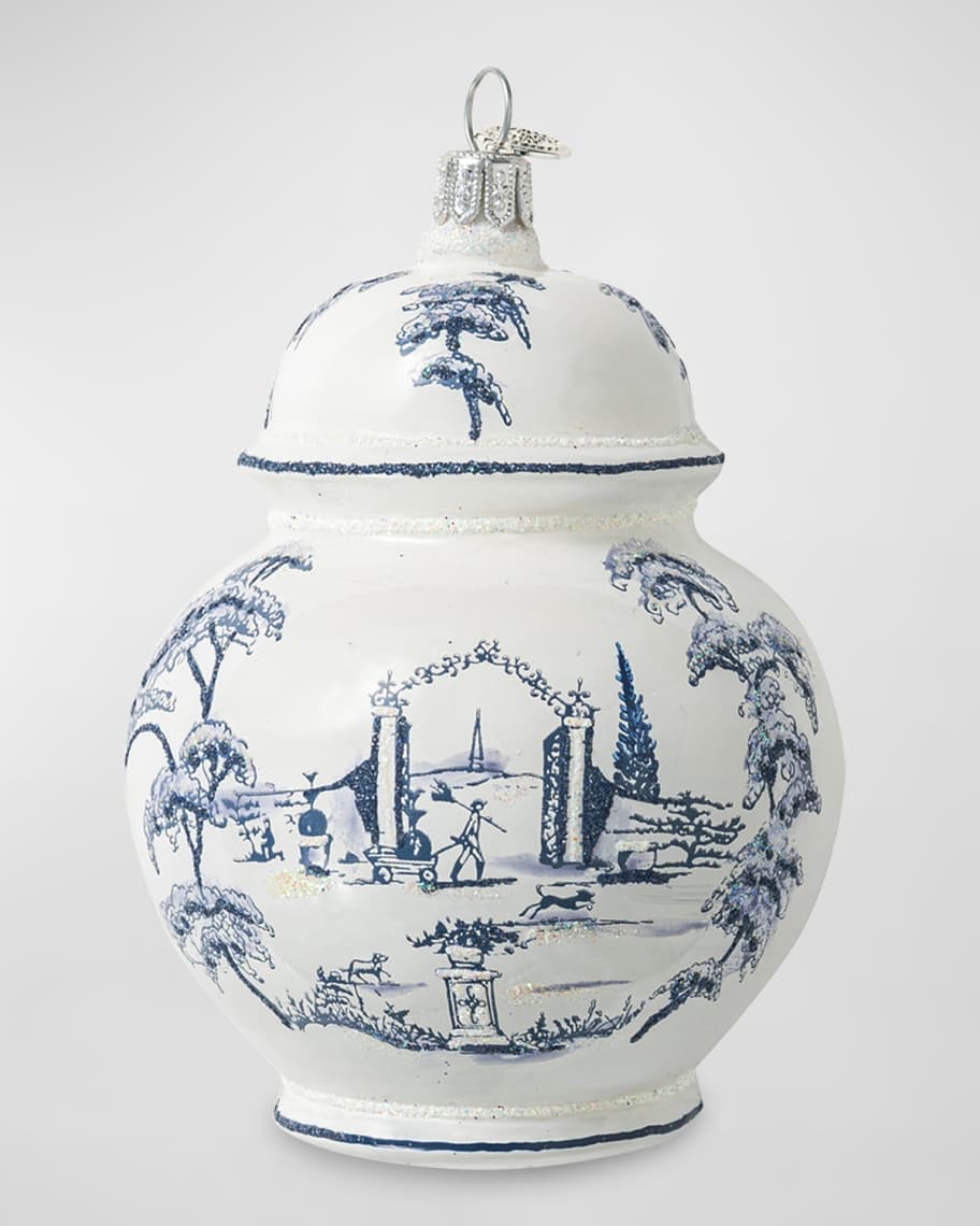 Juliska Country Estate Ginger Jar Christmas Ornament, Delft Blue ...