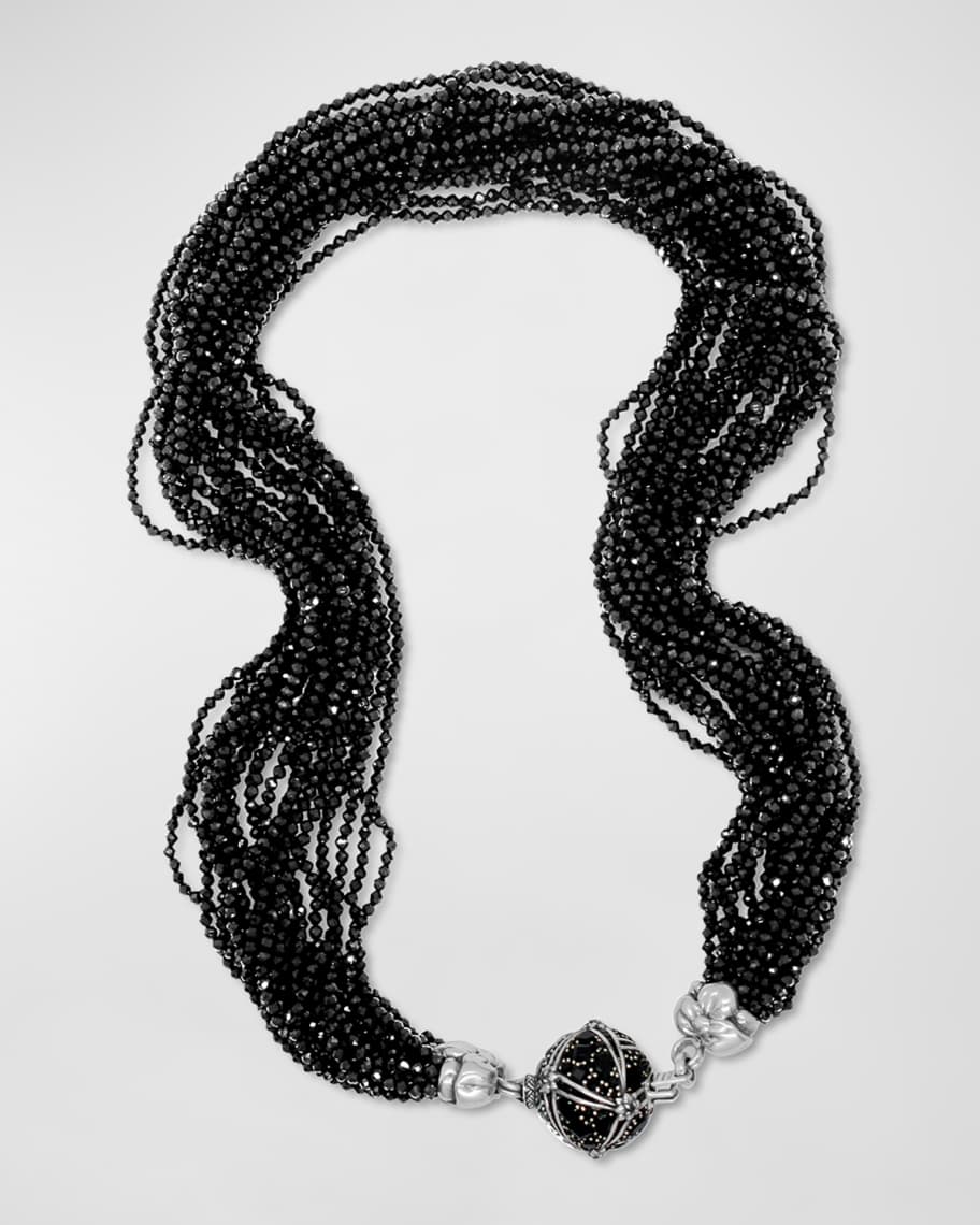 Stephen Dweck Garden of Stephen Black Spinel Multi-Strand Necklace ...