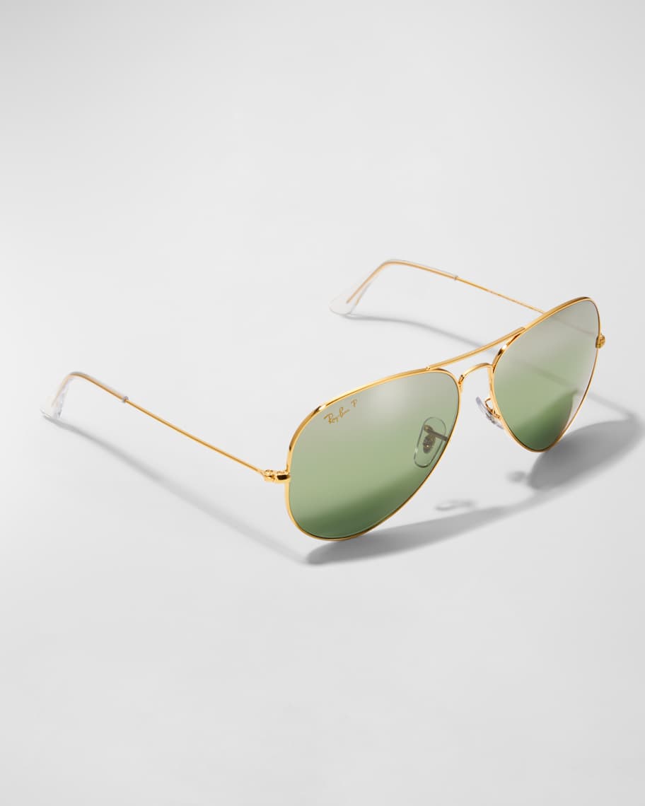 Ray-Ban Men's Gradient Metal Aviator Sunglasses | Neiman Marcus