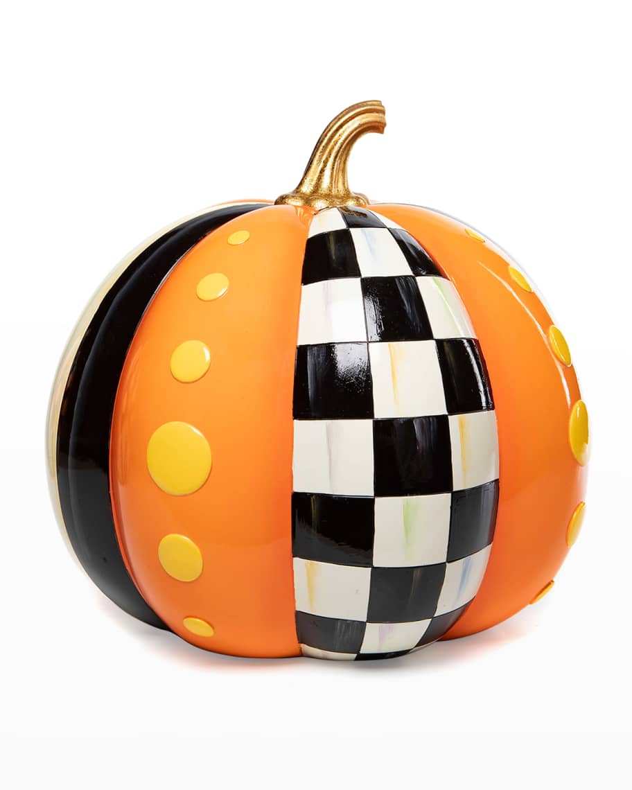 MacKenzie-Childs Boo Patchwork Pumpkin | Neiman Marcus