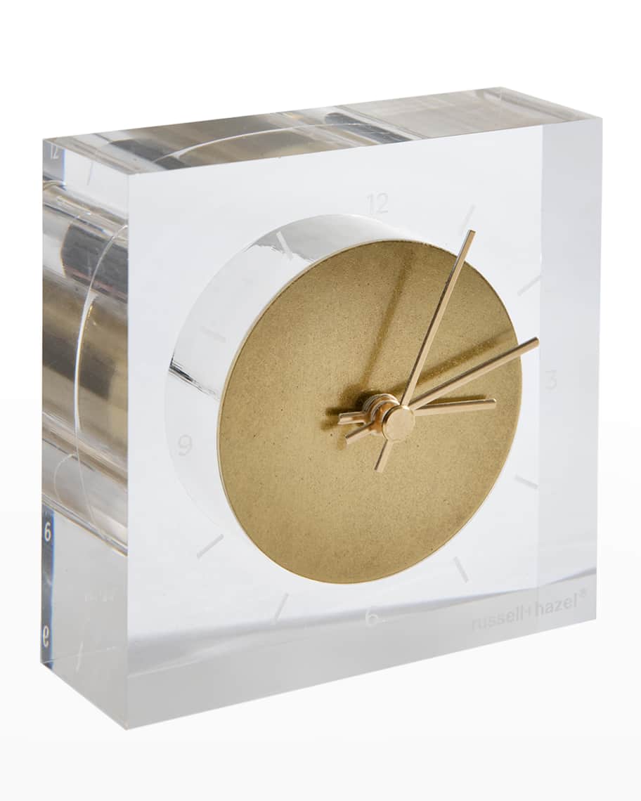 russell+hazel Acrylic Clock | Neiman Marcus