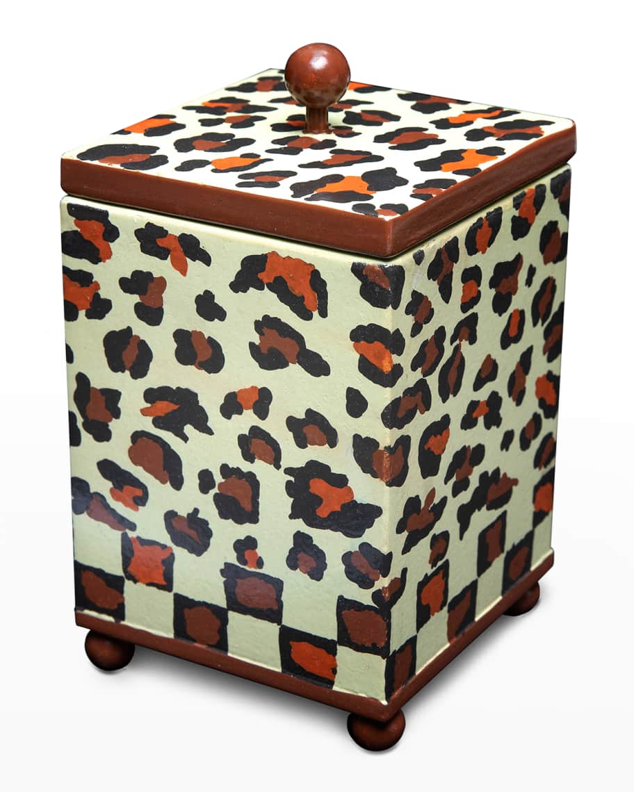 MacKenzie-Childs 7" Serengeti Boutique Cotton Box | Neiman Marcus