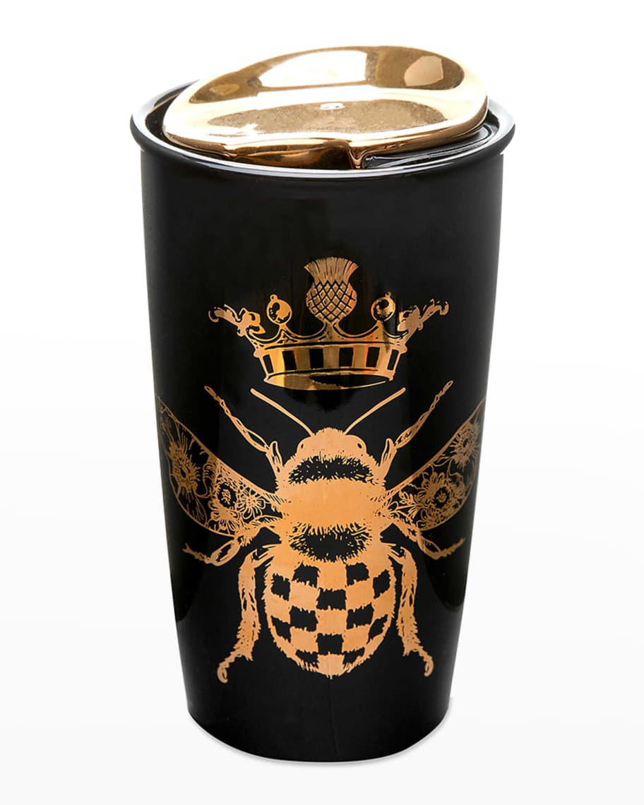 MacKenzie-Childs 6" Queen Bee Travel Cup | Neiman Marcus
