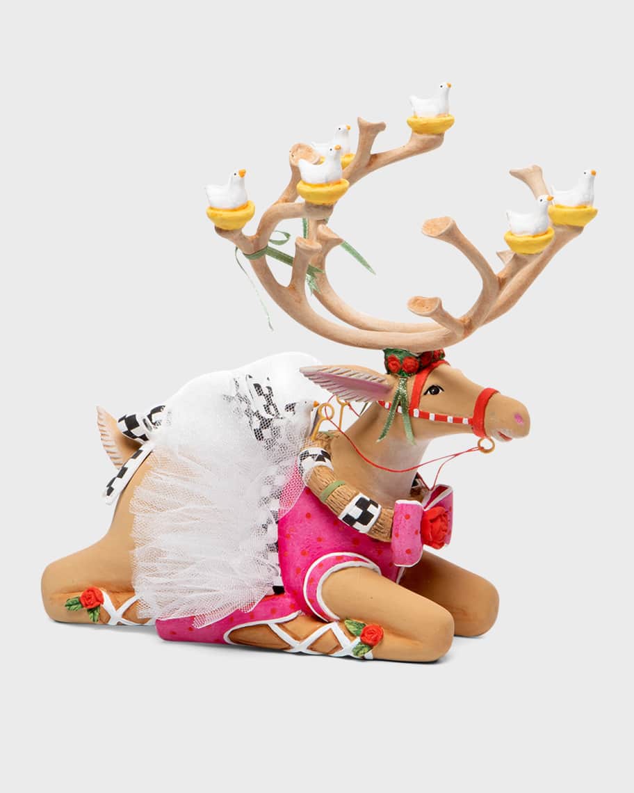 Patience Brewster Dash Away Sitting Dancer Reindeer Figurine | Neiman ...