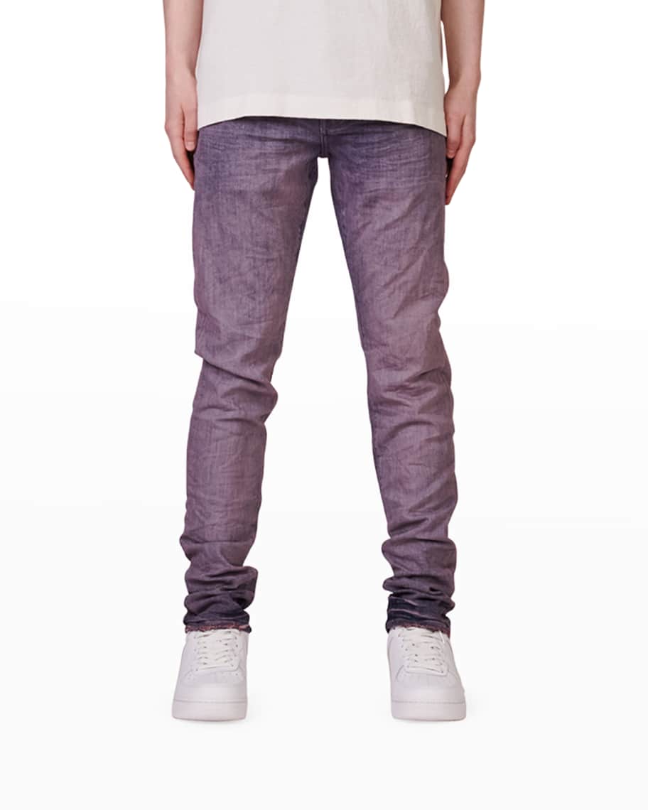 PURPLE Men's Colored Denim Skinny Jeans | Neiman Marcus