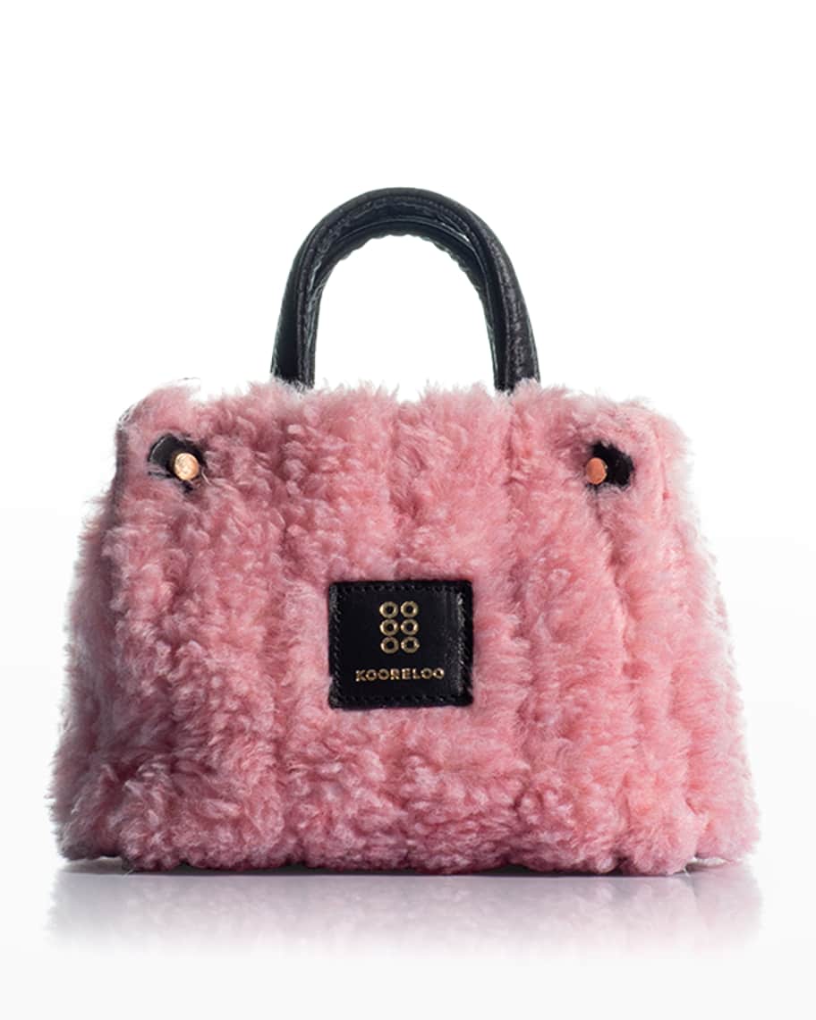 Kooreloo Mini Puff Faux-Fur Top-Handle Bag | Neiman Marcus
