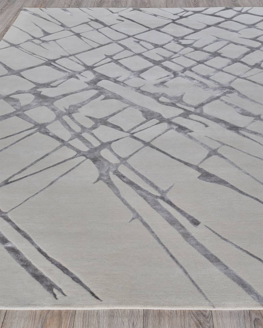 Exquisite Rugs Zephyr Hand-Knotted Rug, 6' x 9' | Neiman Marcus