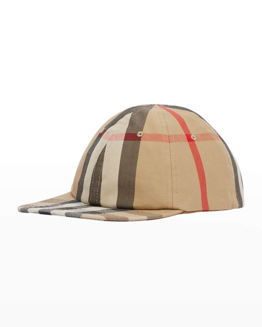 Burberry Men's Check Baseball Hat | Neiman Marcus