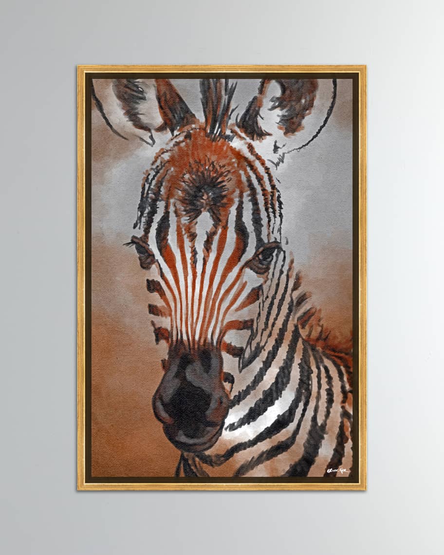 The Oliver Gal Artist Co. Zebra Colt Giclee | Neiman Marcus