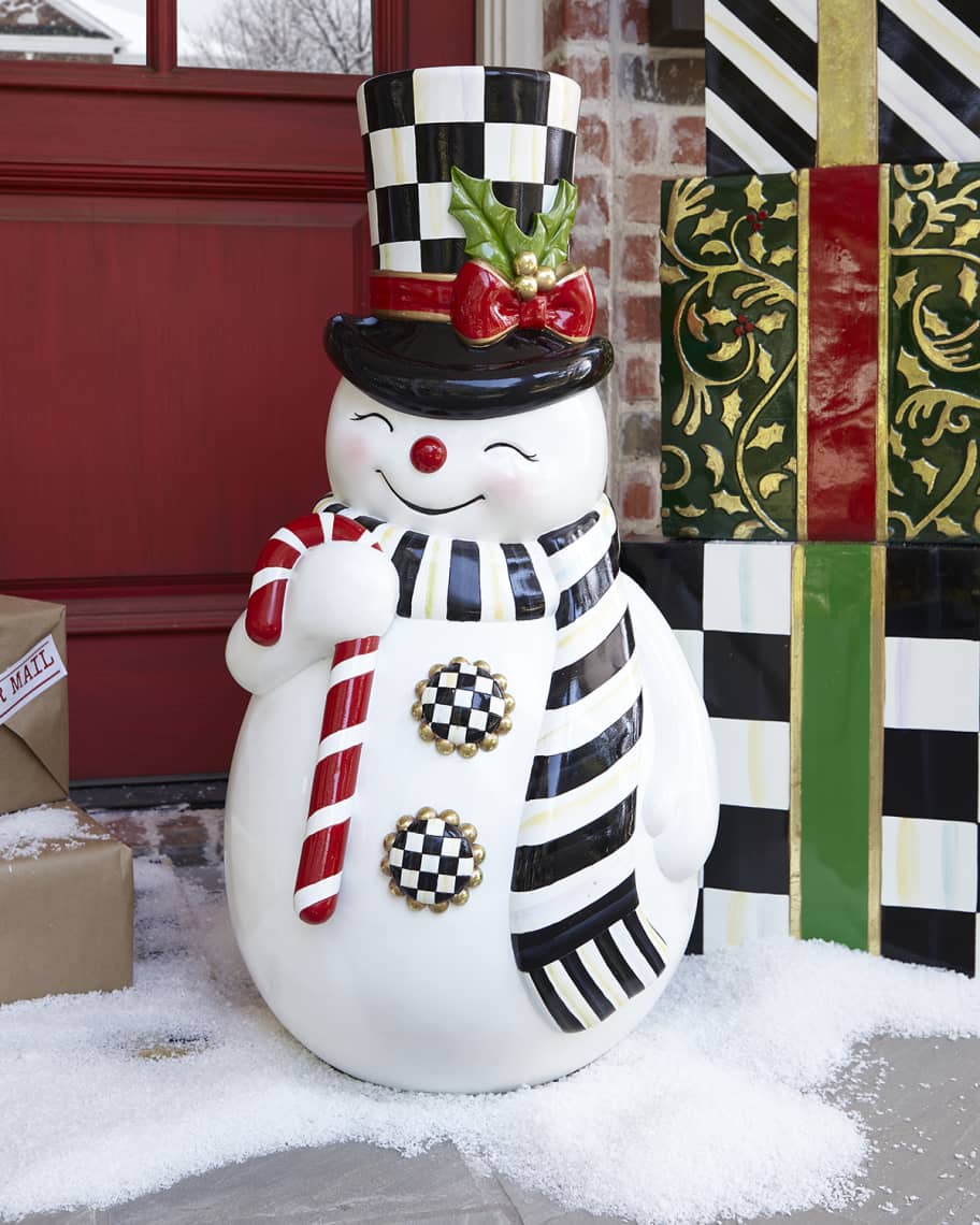 MacKenzie-Childs Nostalgia Snowman Trophy Figure | Neiman Marcus