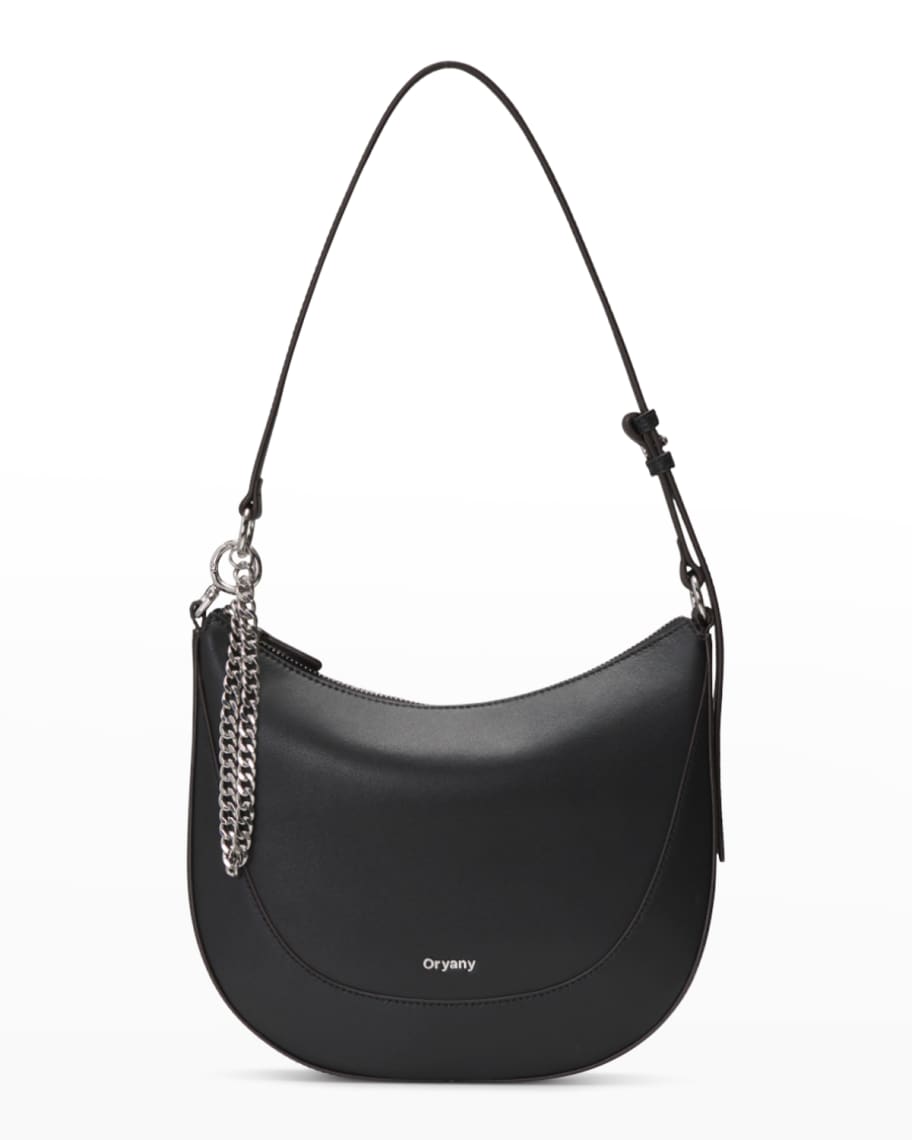 Oryany Greta Zip Leather Shoulder Bag | Neiman Marcus