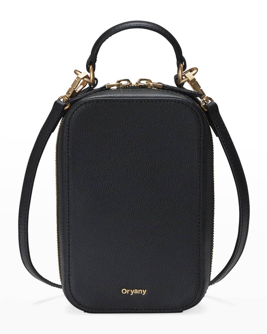 Oryany Lauren Zip Leather Crossbody Bag | Neiman Marcus