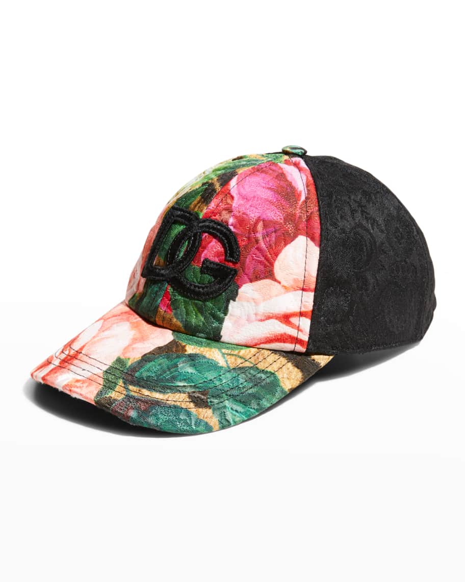 Dolce&Gabbana Men's DG-Embroidered Brocade Baseball Cap | Neiman Marcus