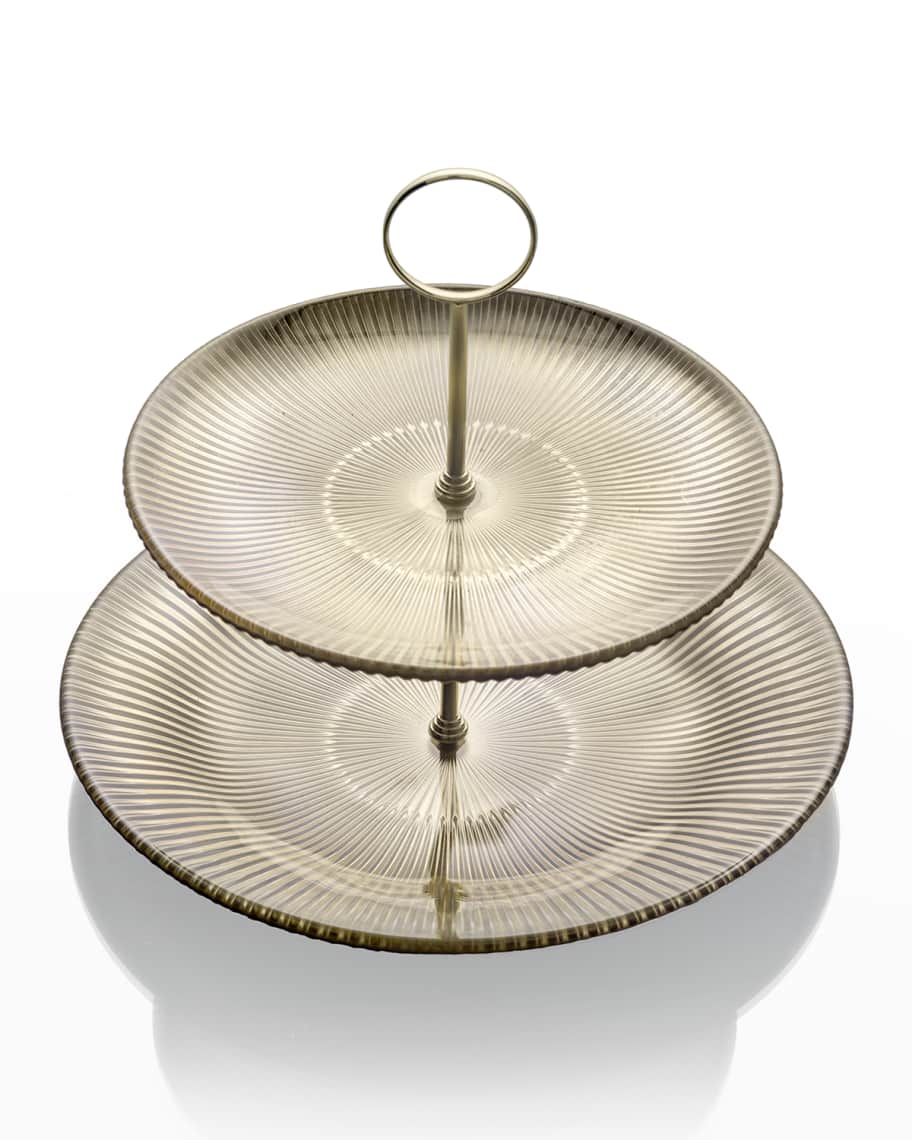 IVV Ishtar Two-Tiered Cake Stand | Neiman Marcus