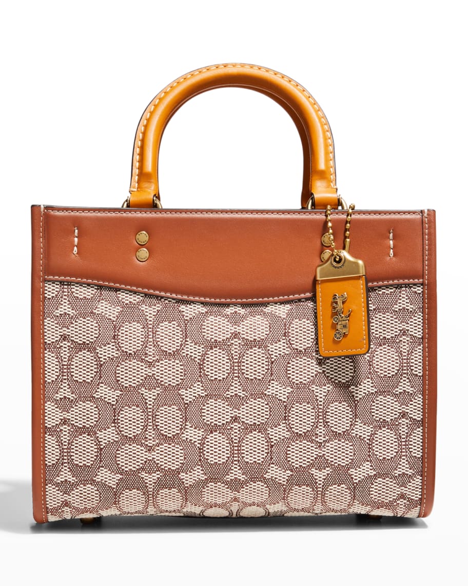 Coach Rogue 25 Signature Jacquard Shoulder Bag | Neiman Marcus