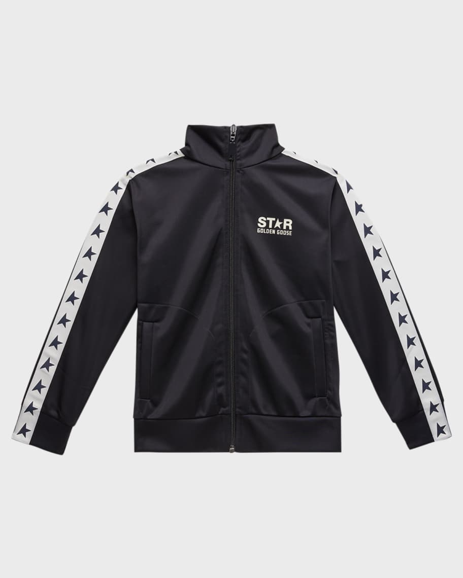 Golden Goose Boy's Zipped Star-Printed Track Jacket, Size 4-10 | Neiman ...