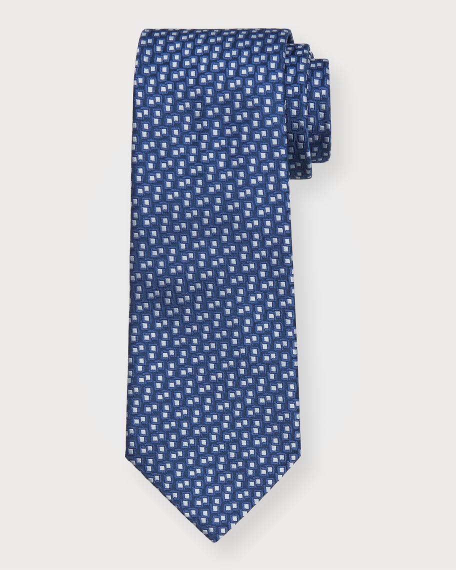 Charvet Men's Scattered Square Jacquard Silk Tie | Neiman Marcus