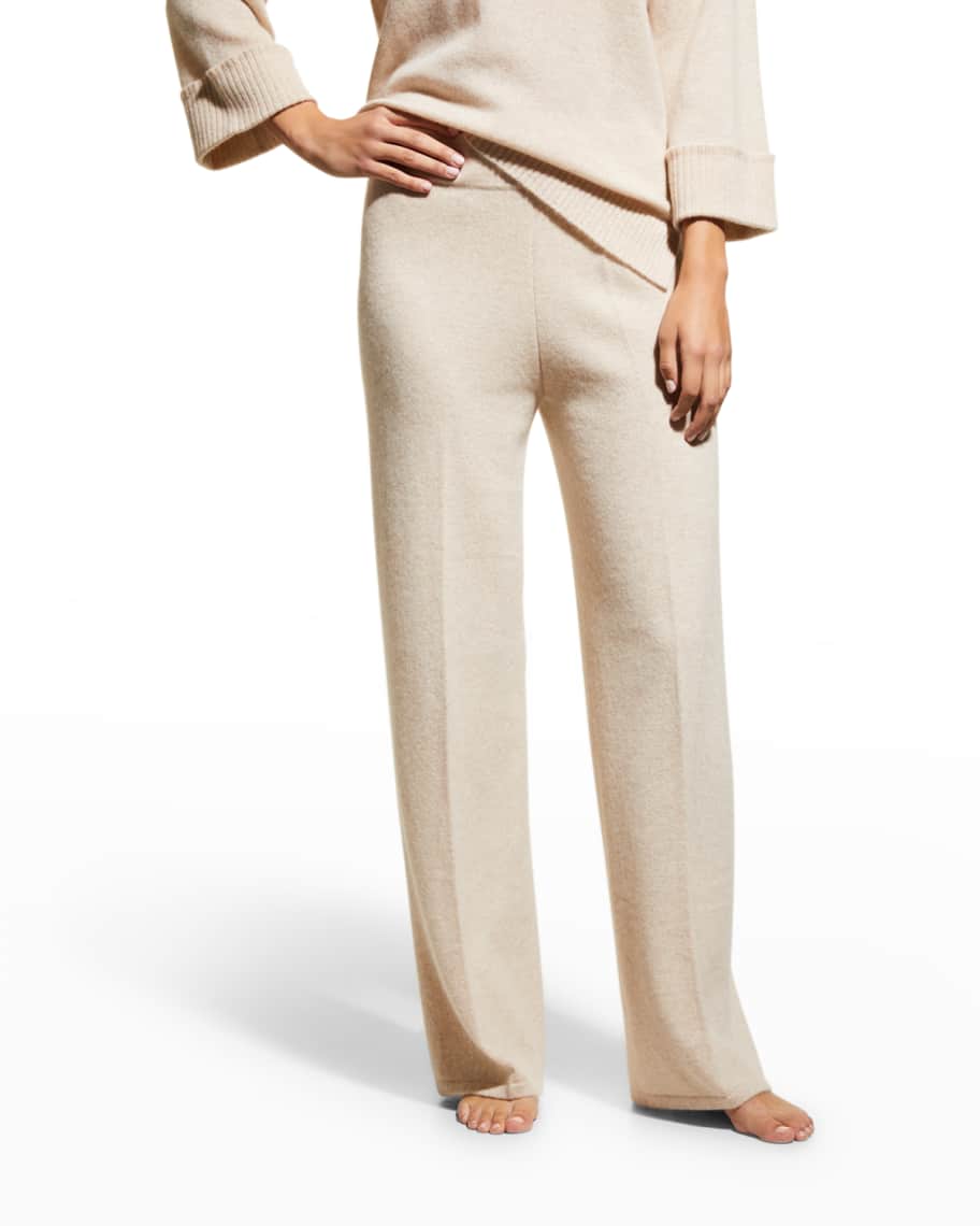 Neiman Marcus Cashmere Collection Cashmere Straight-Leg Pants | Neiman ...