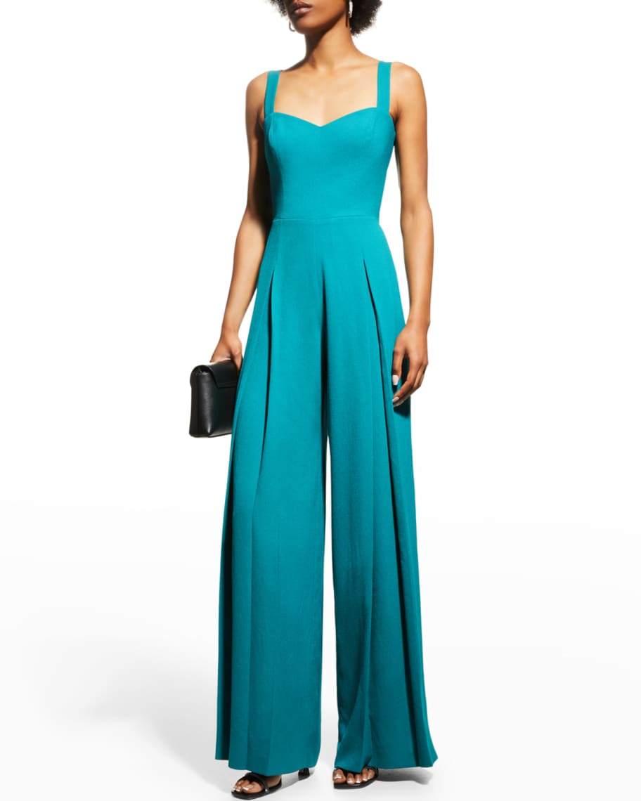 Dress the Population Black Label Rai Pleated Sweetheart Jumpsuit ...