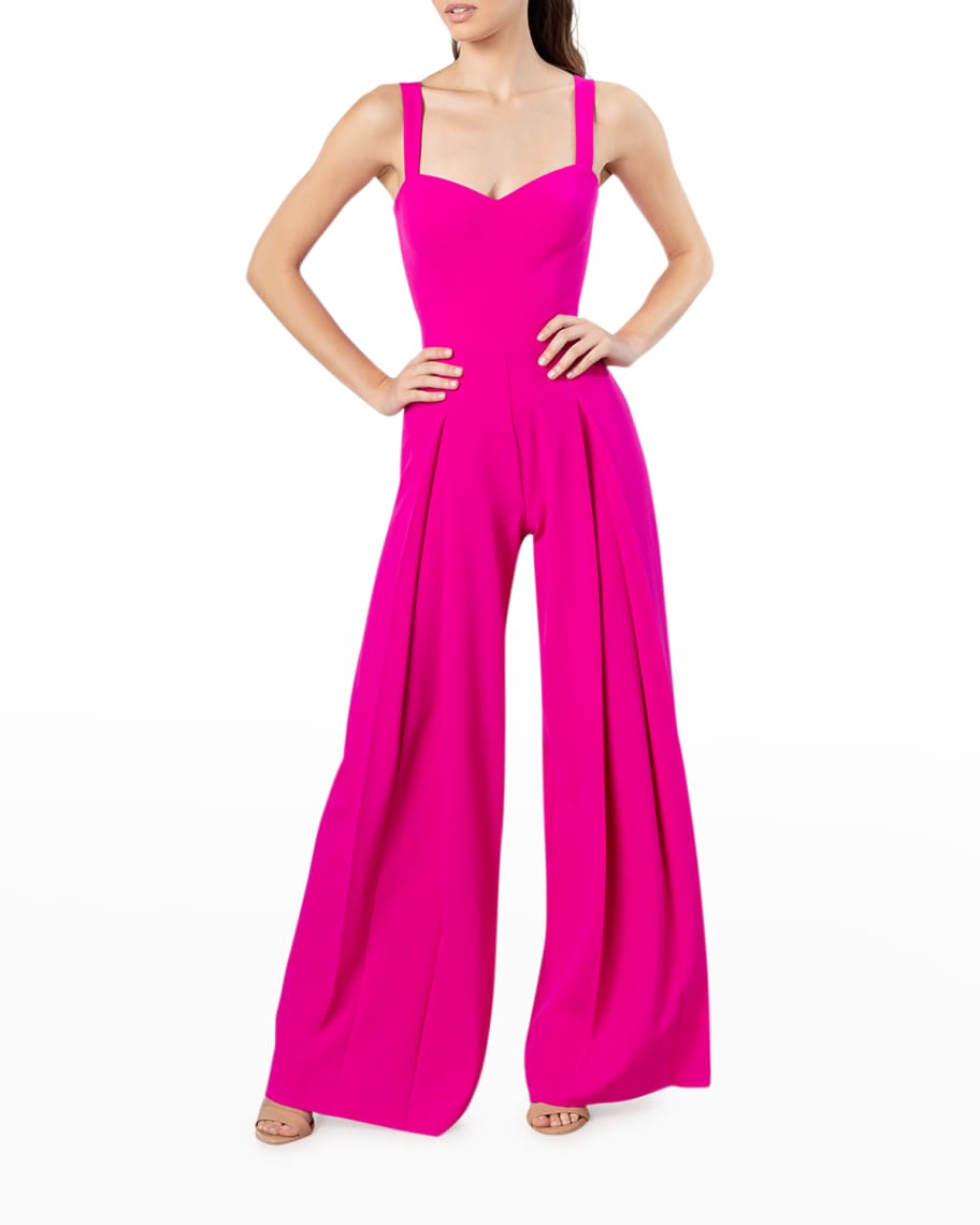 Dress the Population Black Label Rai Pleated Sweetheart Jumpsuit ...