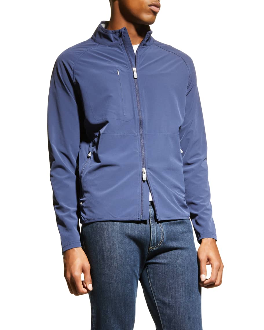 Peter Millar Men's Flex Adapt Wind Cheater Shell Jacket | Neiman Marcus