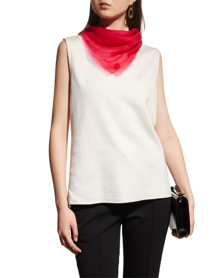 THE ROW Anto Two-Tone Cashmere Scarf | Neiman Marcus