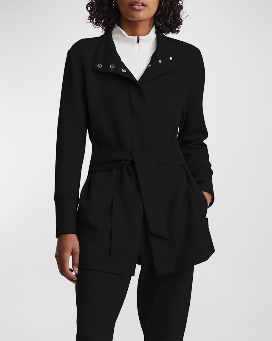 Varley Anset Belted Snap-Front Jacket | Neiman Marcus